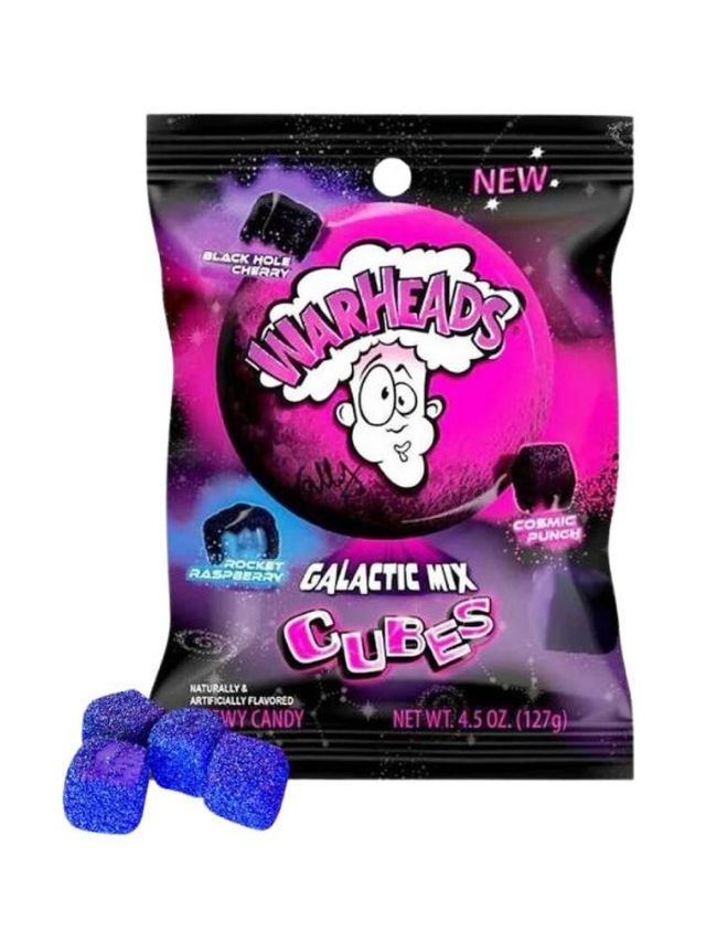 Warheads Galactic Mix Cubes 4.5oz/127g | edamama